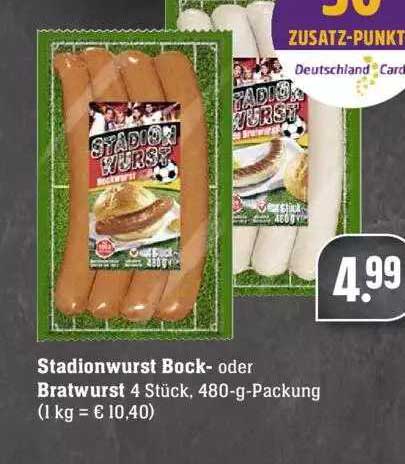 Stadionwurst Bock- Oder Bratwurst Angebot bei EDEKA - 1Prospekte.de