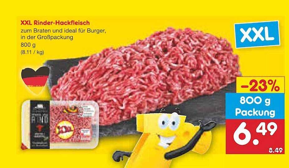 XXL Rinder-hackfleisch Angebot bei Netto Marken-Discount - 1Prospekte.de