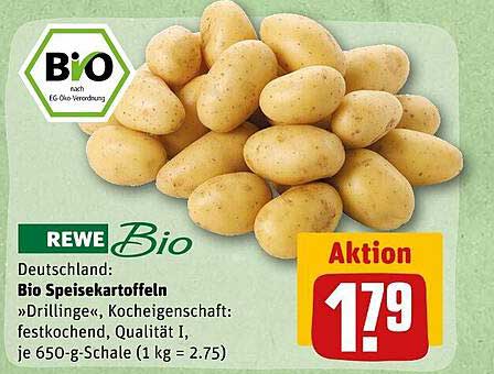 Rewe Bio Speisekartoffeln Angebot bei REWE - 1Prospekte.de