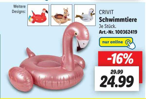 Crivit Schwimmtiere Angebot bei Lidl - 1Prospekte.de