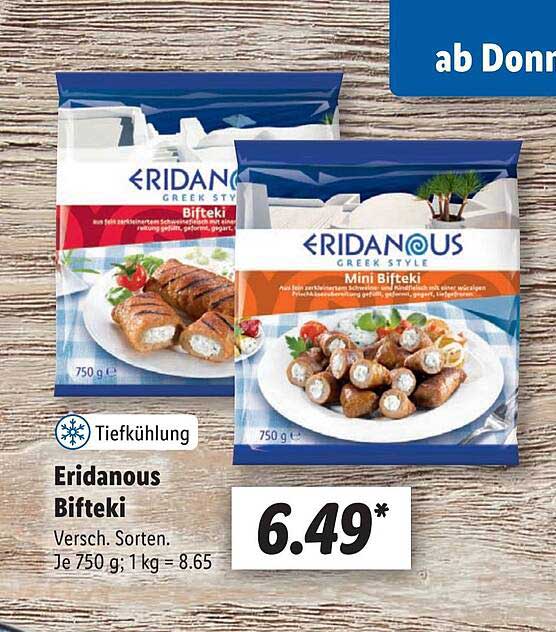 Eridanous Bifteki Angebot bei Lidl - 1Prospekte.de