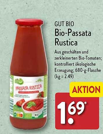 Gut Bio Bio-passata Rustica Angebot bei ALDI Nord - 1Prospekte.de