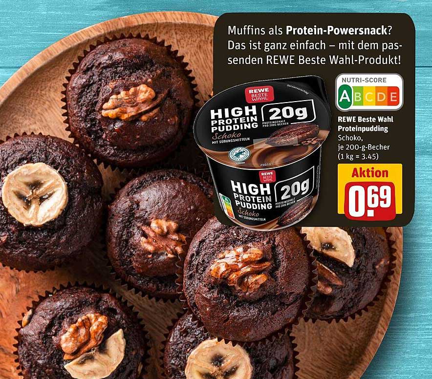 Rewe Beste Wahl Proteinpudding Angebot bei REWE - 1Prospekte.de