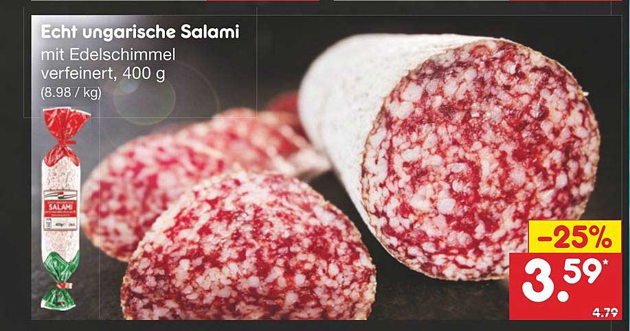 Echt Ungarische Salami Angebot bei Netto Marken-Discount - 1Prospekte.de