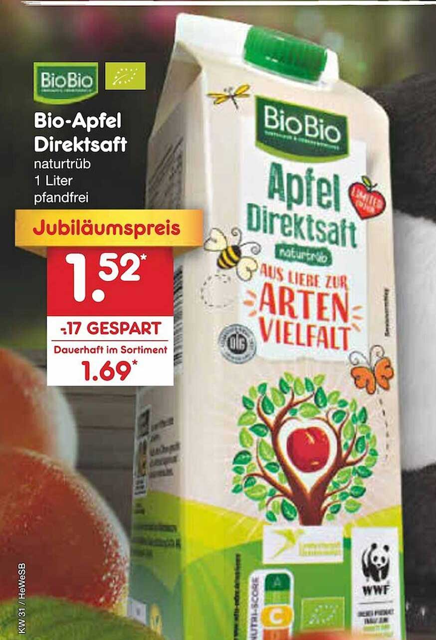 Bio-apfel Direktsaft Angebot bei Netto Marken Discount