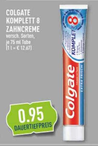 Colgate Komplett 8 Zahncreme Angebot bei Marktkauf