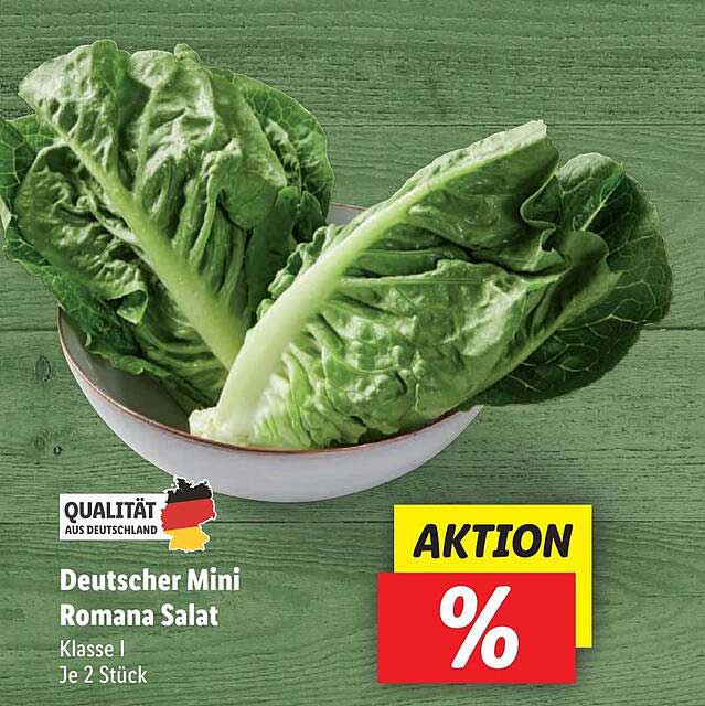 Deutscher Mini Romana Salat Angebot bei Lidl - 1Prospekte.de