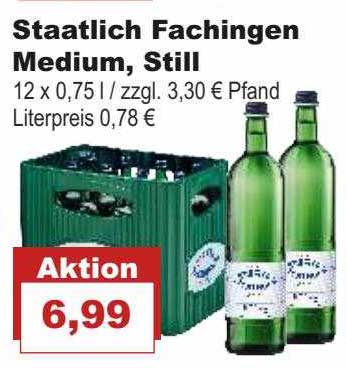 Staatlich Fachingen Medium, Still Angebot bei Bilgro - 1Prospekte.de