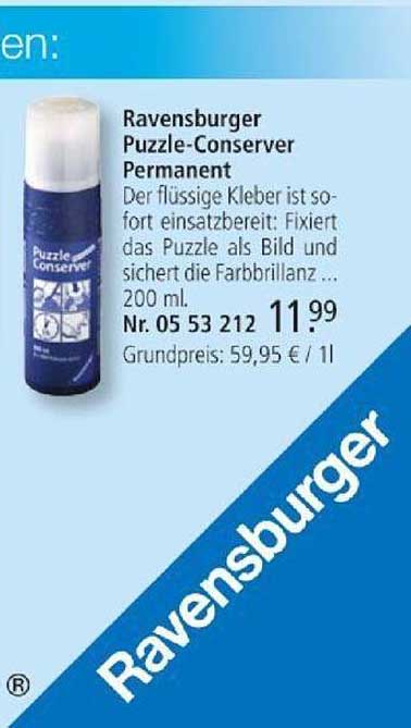Ravensburger Puzzle Conserver Permanent Angebot bei Weltbild ...