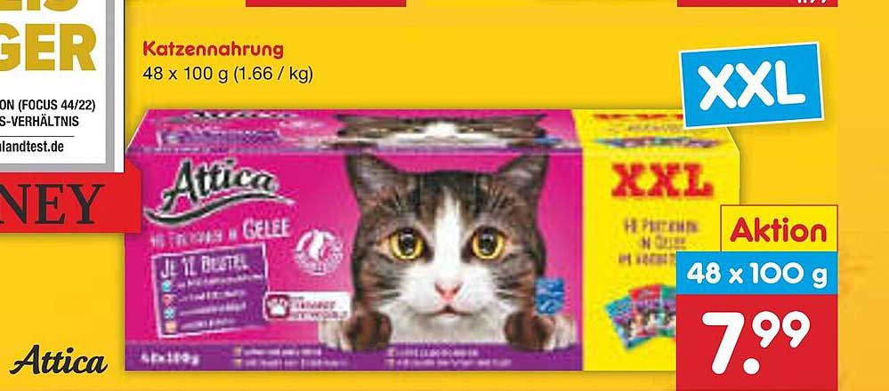 Attica Katzennahrung Angebot bei Netto Marken-Discount - 1Prospekte.de