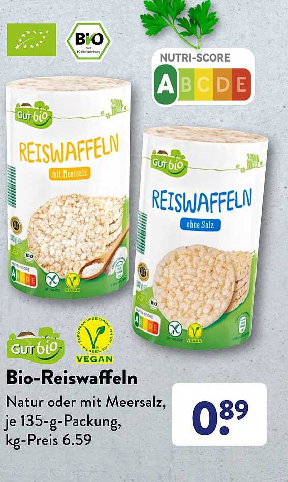 Bio-reiswaffeln Gut Bio Angebot bei ALDI SÜD - 1Prospekte.de