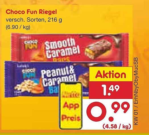 Choco Fun Riegel Angebot bei Netto Marken Discount