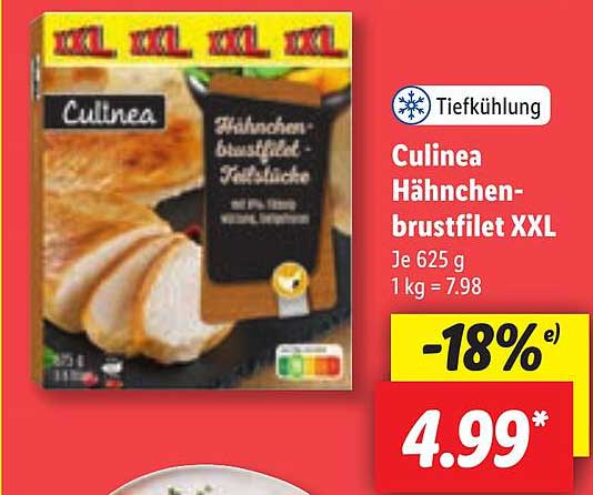 Culinea Hähnchen-brustfilet Xxl Angebot bei Lidl - 1Prospekte.de
