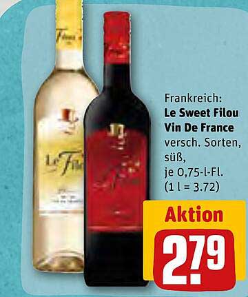 Le Sweet Filou Vin De France Angebot bei REWE Kaufpark - 1Prospekte.de