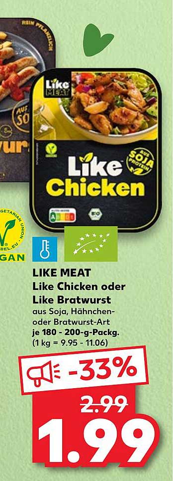 Like Meat Like Chicken Oder Like Bratwurst Angebot bei Kaufland ...