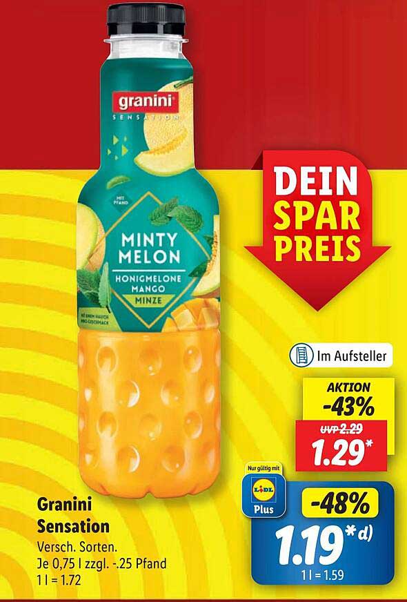Granini Sensation Angebot bei Lidl - 1Prospekte.de