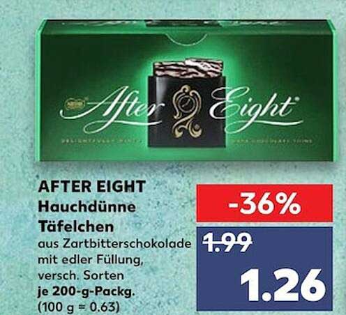 After Eight Hauchdünne Täfelchen Angebot bei Kaufland - 1Prospekte.de