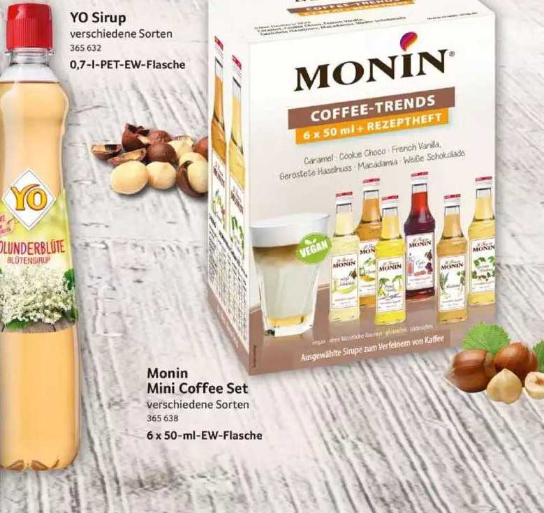 Yo Sirup Oder Monin Mini Coffee Set Angebot bei Selgros
