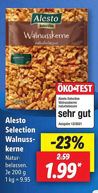 Alesto Selection Walnusskerne Angebot bei Lidl - 1Prospekte.de