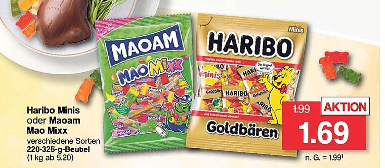 Haribo Minis Oder Maoam Mao Mixx Angebot bei Famila Nordwest ...