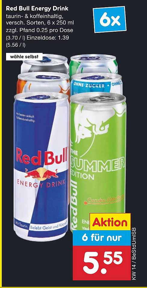 Red Bull Energy Drink Angebot bei Netto Marken-Discount - 1Prospekte.de