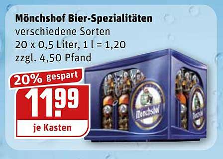 Mönchshof Bier-spezialitäten Angebot bei REWE Kaufpark - 1Prospekte.de