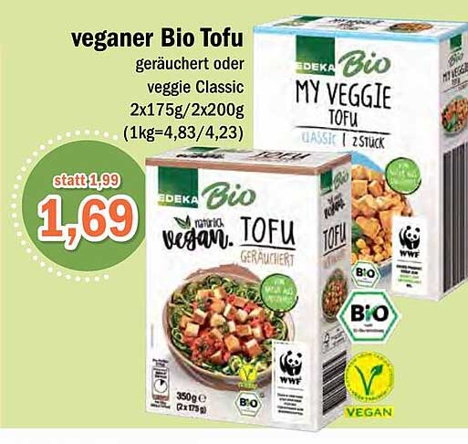 Veganer Bio Tofu Edeka Bio Angebot bei Aktiv Irma - 1Prospekte.de