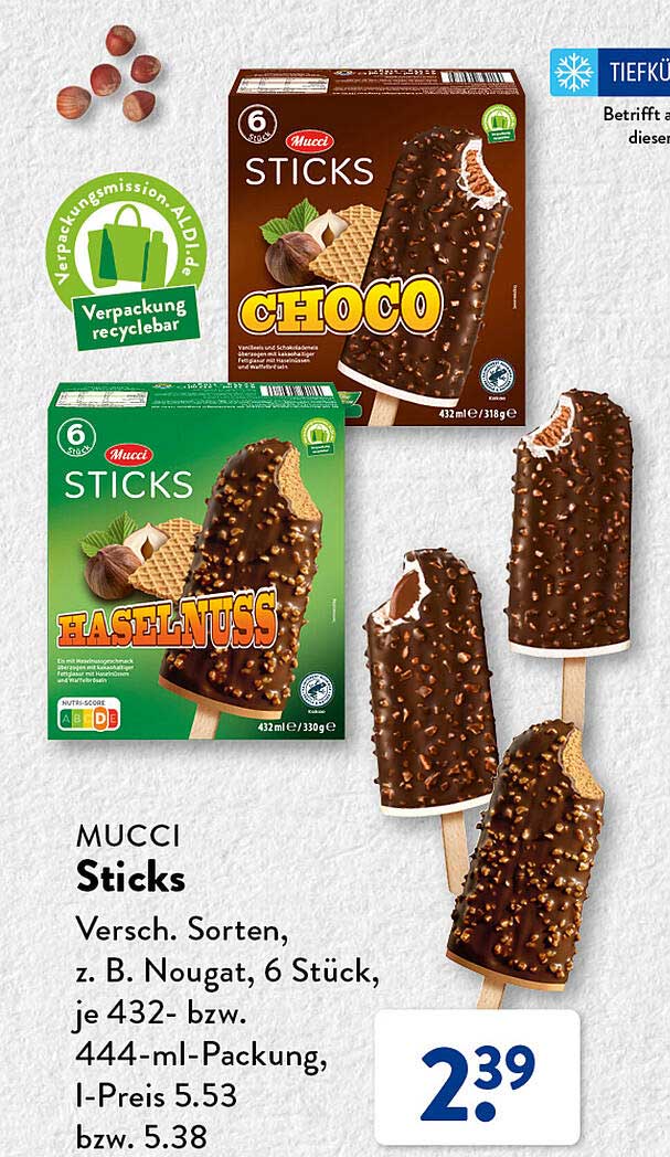 Mucci Sticks Angebot bei ALDI SÜD - 1Prospekte.de