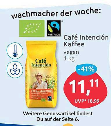 Café Intención Kaffee Fairtrade Angebot bei Budni