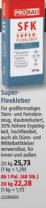 Super Flexkleber Angebot bei Bauhaus - 1Prospekte.de