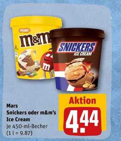 Mars Snickers Oder M&m's Ice Cream Angebot bei REWE - 1Prospekte.de