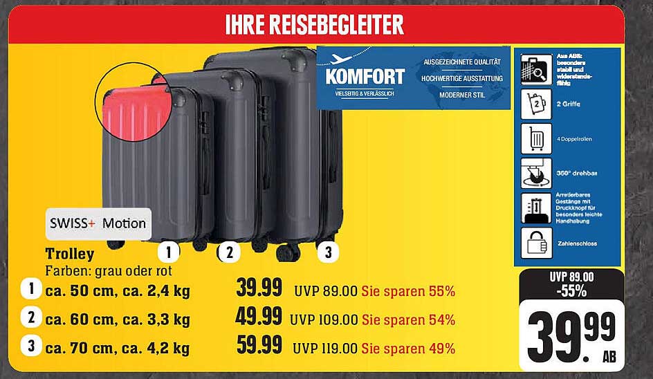 Swiss+ Motion Trolley Angebot bei E Center - 1Prospekte.de