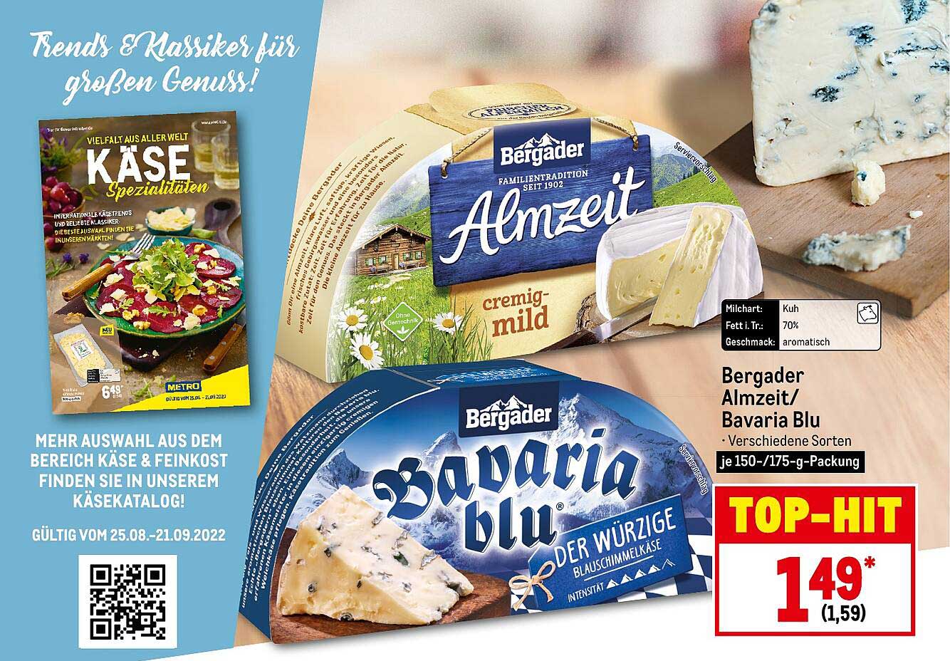 Bergader Almzeit-bavaria Blu Angebot bei METRO - 1Prospekte.de