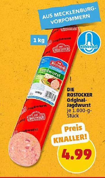 Die Rostocker Original-jagdwurst Angebot bei Penny - 1Prospekte.de