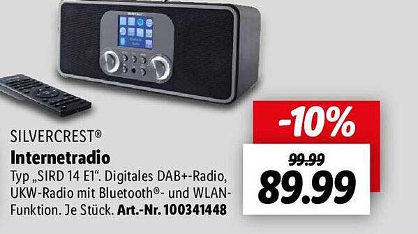 Silvercrest Internetradio Angebot bei Lidl - 1Prospekte.de Silvercrest Internetradio Angebot bei Lidl - 1Prospekte.de