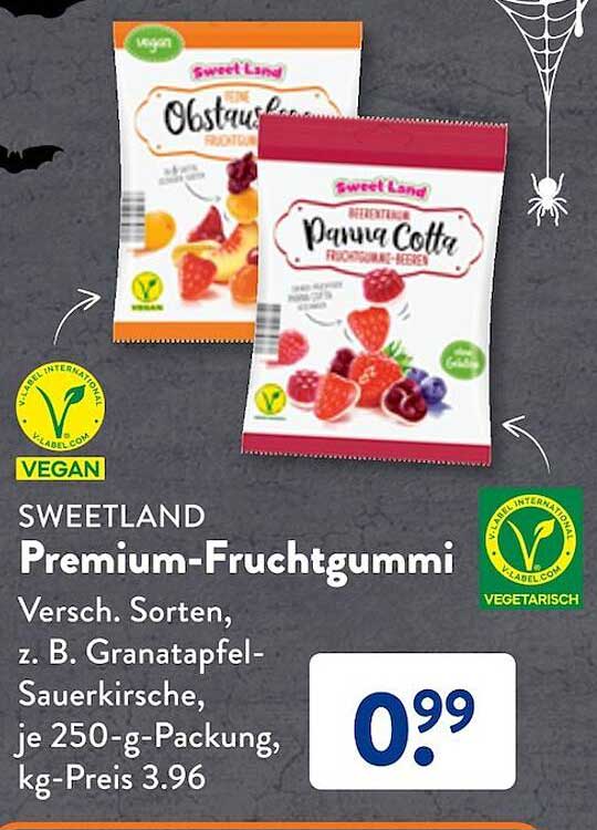 Sweetland Premium-fruchtgummi Vegan Angebot bei ALDI SÜD - 1Prospekte.de