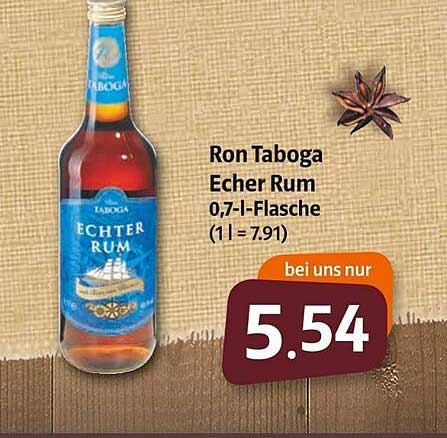 Ron Taboga Echter Rum Angebot bei Markant Markt - 1Prospekte.de
