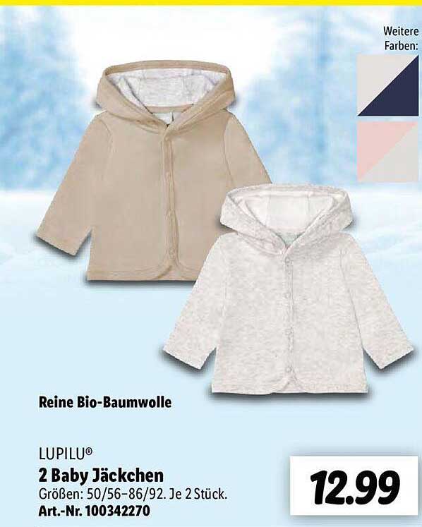 Lupilu 2 Baby Jäckchen Angebot bei Lidl