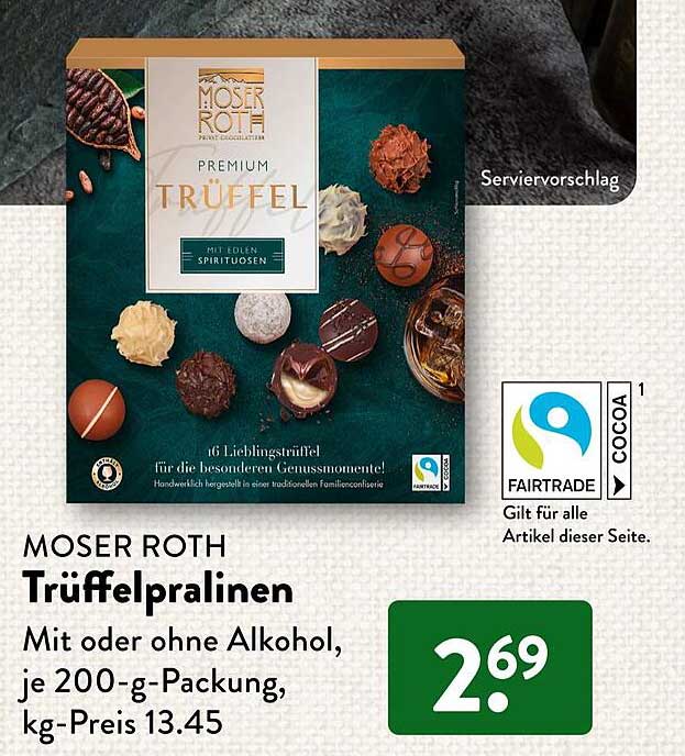 Moser Roth Délice Pralinen Angebot bei ALDI Nord