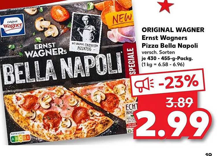 Original Wagner Ernst Wagner Pizza Bella Napoli Angebot bei Kaufland ...