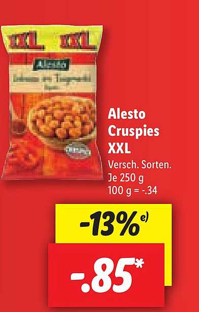Alesto Cruspies XXL Angebot bei Lidl