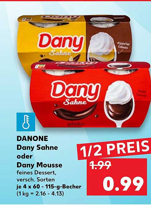 Danone Dany Sahne Oder Dany Mousse Angebot bei Kaufland
