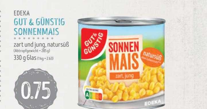 Edeka Gut & Günstig Sonnenmais Angebot bei Edeka Struve - 1Prospekte.de