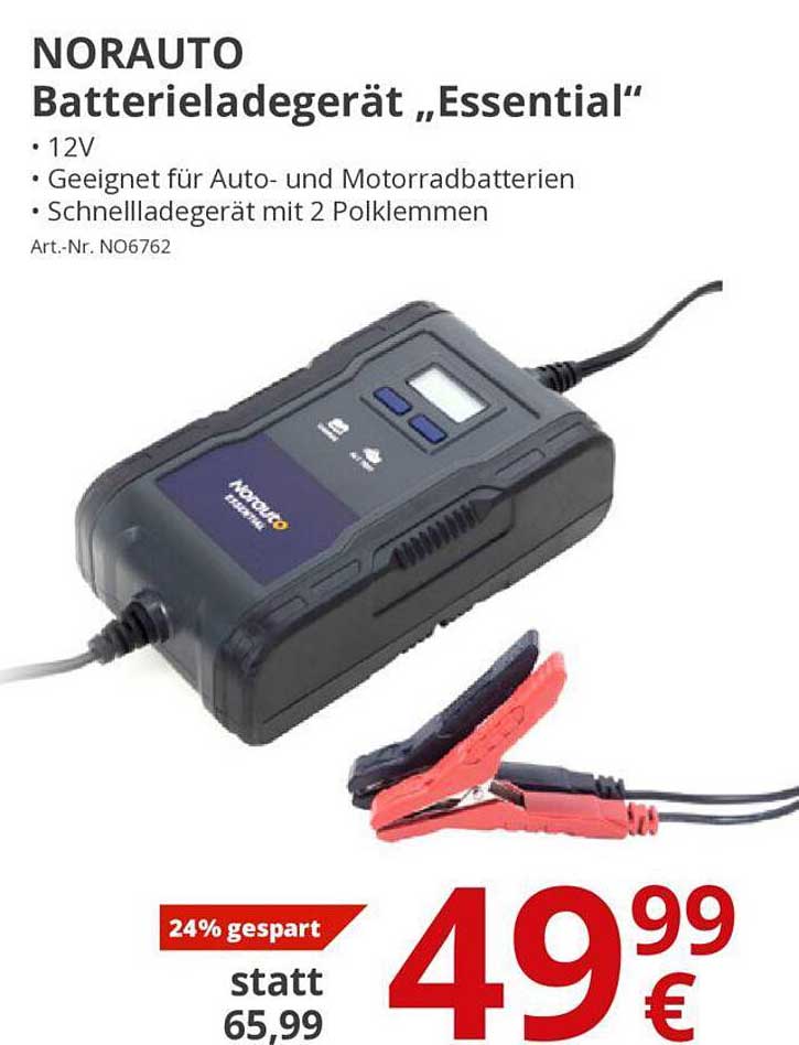 Norauto Batterieladegerät „essential“ Angebot bei ATU