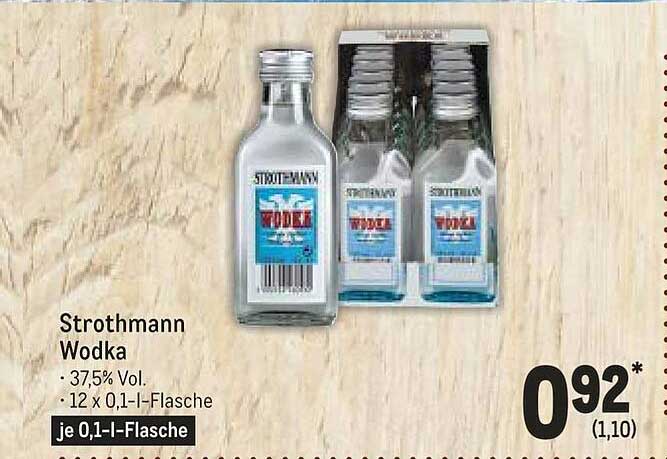 Strothmann Wodka Angebot bei METRO - 1Prospekte.de