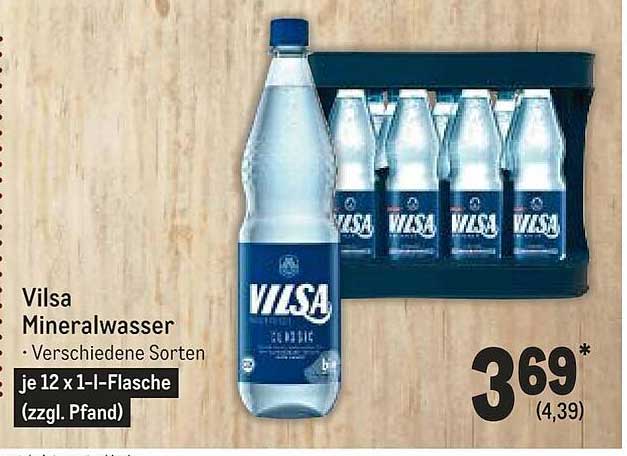 Vilsa Mineralwasser Angebot bei METRO