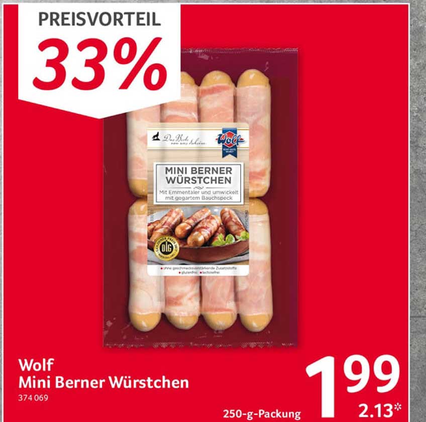 Wolf Mini Berner Würstchen Angebot bei Selgros