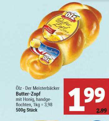 ölz Der Meisterbäcker Butter-zopf Angebot bei Marktkauf - 1Prospekte.de