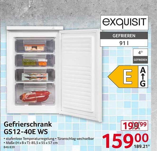Exquisit Gefrierschrank „gs80 040e“ Angebot Bei Marktkauf
