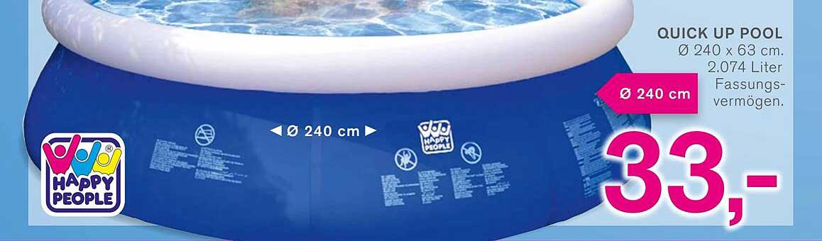 Happy People Quick Up Pool Angebot bei KODi - 1Prospekte.de